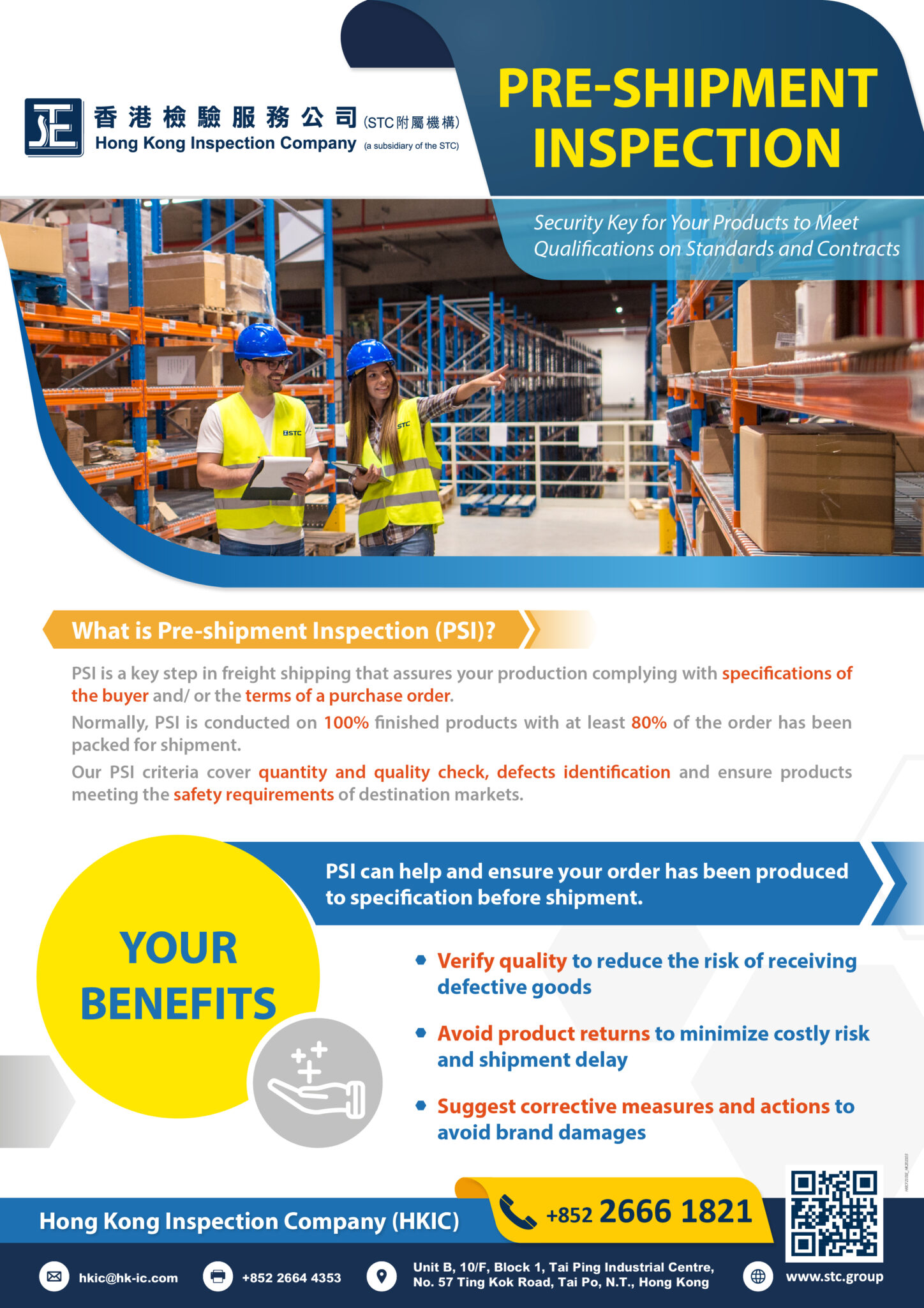 Pre-shipment Inspection (PSI) | HKIC